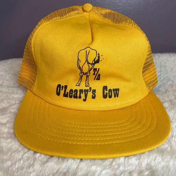 JH Miller Co | Accessories | Vintage 8s Olearys Cow Trucker Style Mesh ...